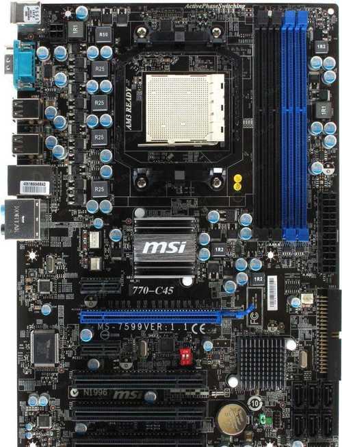 Материнская плата msi 770 c45 какие поддерживает процессоры