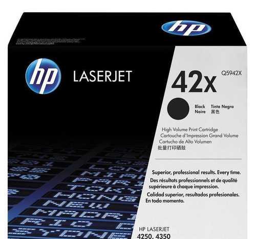 Картридж лазерный HP 42X (Q5942X) оригинальный