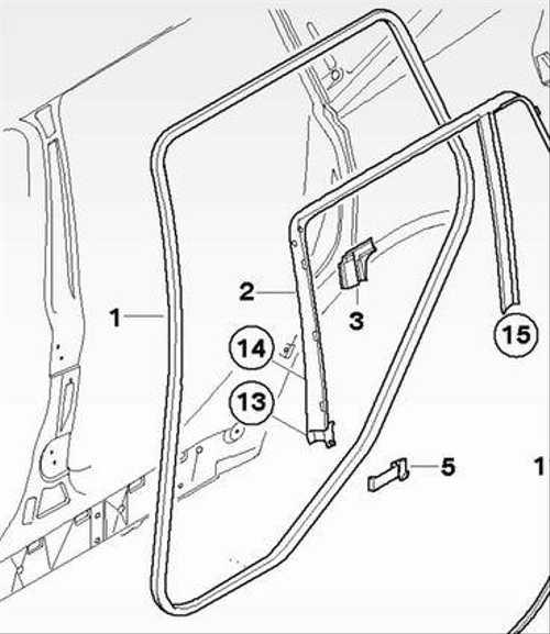 Уплотнитель задней пассажирской двери Вся Россия | Автозапчасти ...