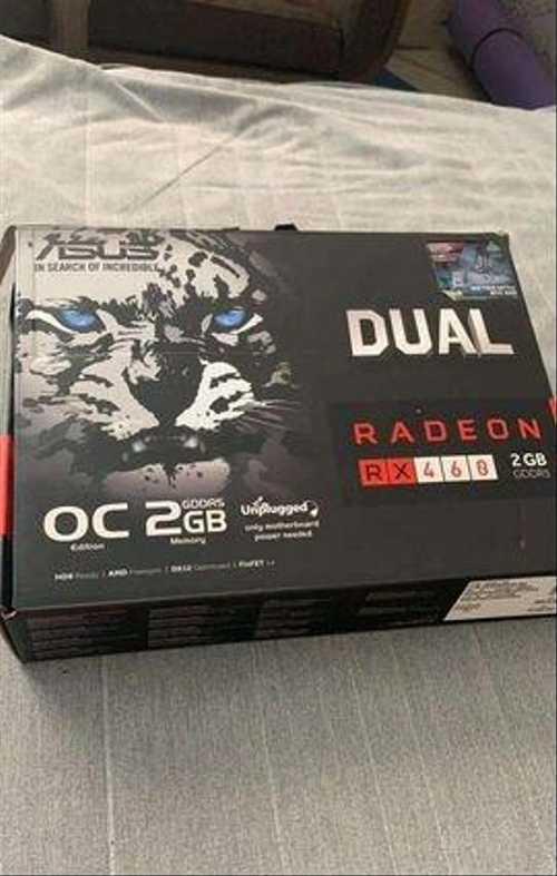 Видеокарта asus Radeon rx460 2gb
