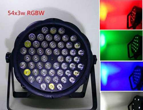 Прожектор led par 54 светодиода по 3w rgbw DMX512