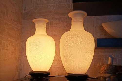 Керамические вазы-светильники 2 штуки