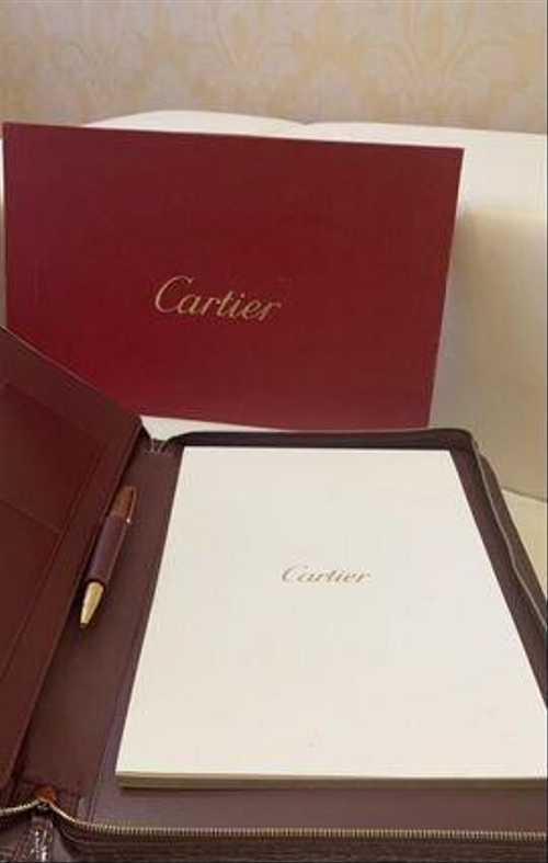 Папка ручка подарочный набор cartier