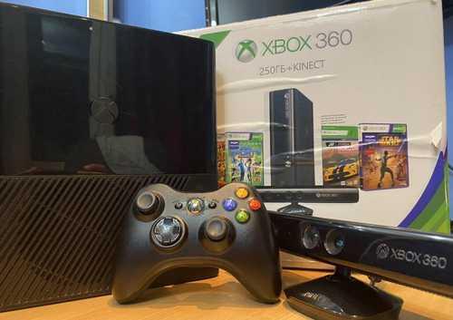 Xbox 360 250gb (Freeboot + LT3.0) + Kinect + Игры