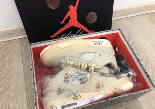 Jordan X Off white retro 4 “sail”