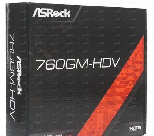 Комплект ам3+/FX 6100+ASRock 760GM-HDV+16gb ddr3