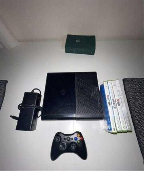 Xbox 360 + 5 игр