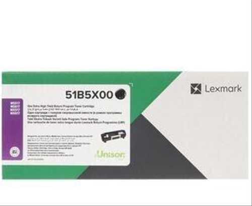 Lexmark 51B5X00 тонер-картридж черный (20000 стр.)