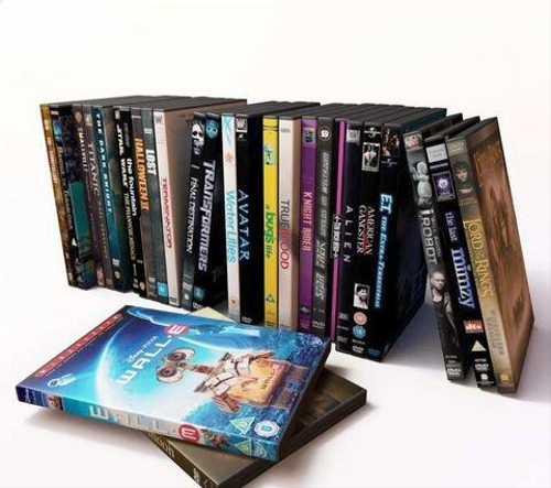 Диски DVD и книги