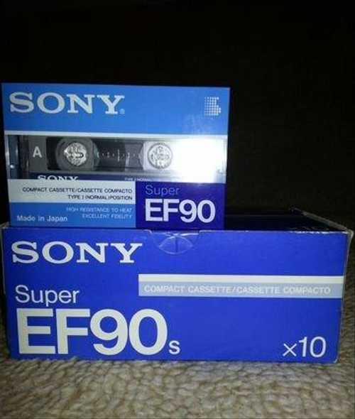 Новые аудиокассеты Sony EF90s Type 1