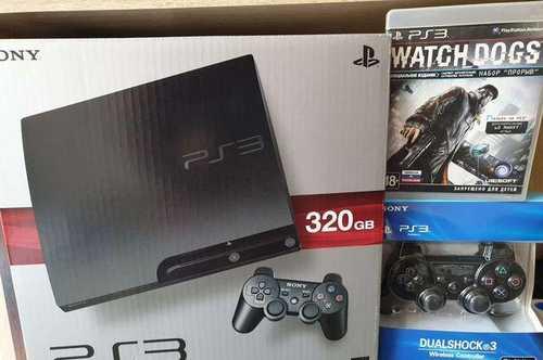 Sony Playstation 3 Slim320gb+Watch Dogs