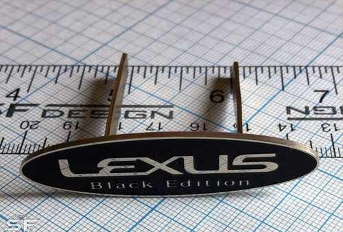 Шильдик для сидений Lexus Black Edition 60x15mm