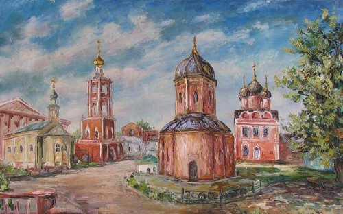 Картина "Высоко-Петровский монастырь"