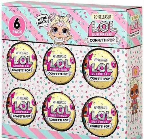 L.O.L. Surprise Confetti Pop 6Pack
