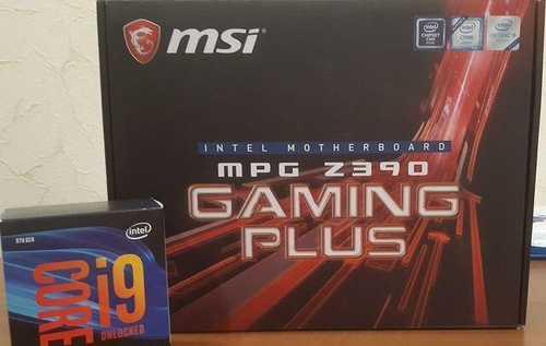 Процессор Intel Core i9-9900KF и мп MSI Z390