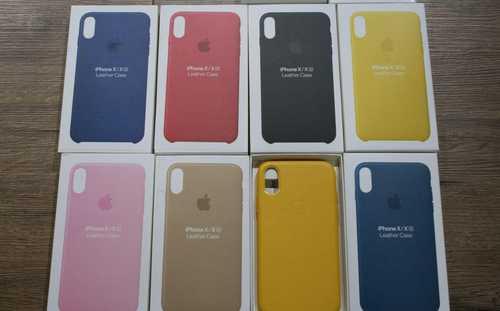 Чехол original Leather case для iPhone XS
