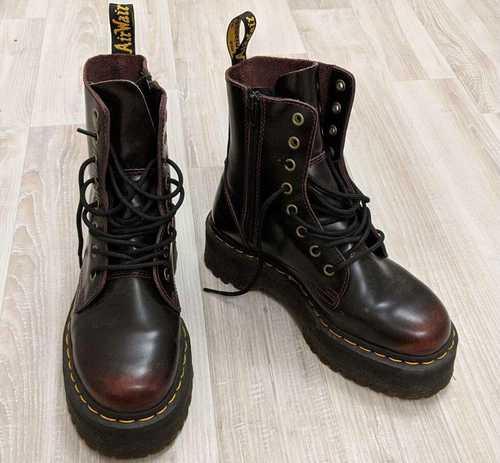 Dr martens jadon бордовые cherry кожа