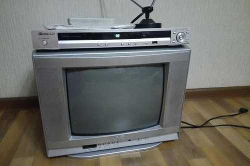 Телевизор JVC AV-1401UE + DVD-плеер Pioneer DV-410