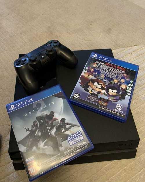 Игровая приставка Sony PlayStation 4 fat + 3 игры