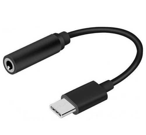Адаптер USB Type-C/выход 3.5 для Наушников Черный