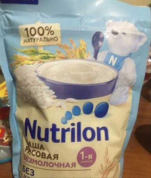 Каша рисовая безмолочная Nutrilon