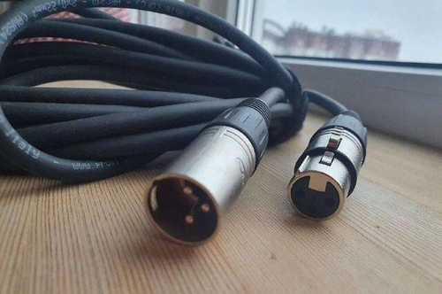 Proel LU100-XLR кабель микрофонный, 10м XLR-XLR