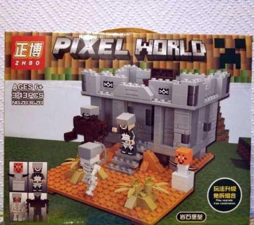 Лего zhbo Pixel World Хранилище на руднике 4in1