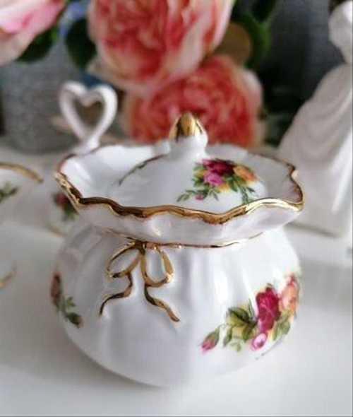 Royal Albert Old Country Roses Англия сахарница