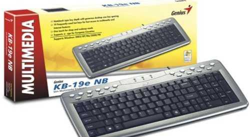 Клавиатура проводная Genius KB-19E NB