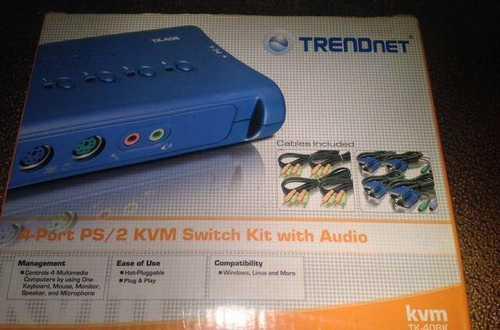 Квм Switch trendnet TK-400 и 408K комплекты