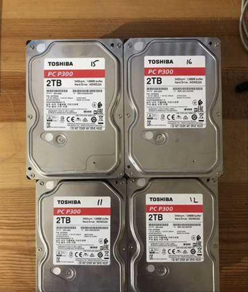 14 HDD для пк по 2TB toshiba PC P300