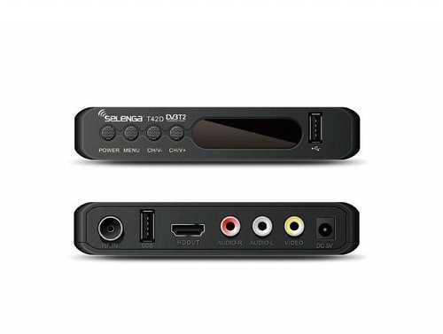 К телевизору ресивер selenga T42D DVB-T2 USB/hdmi