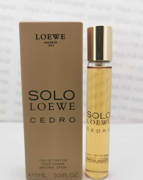 Loewe Solo Cedro Eau De Parfum 15мл Оригинал