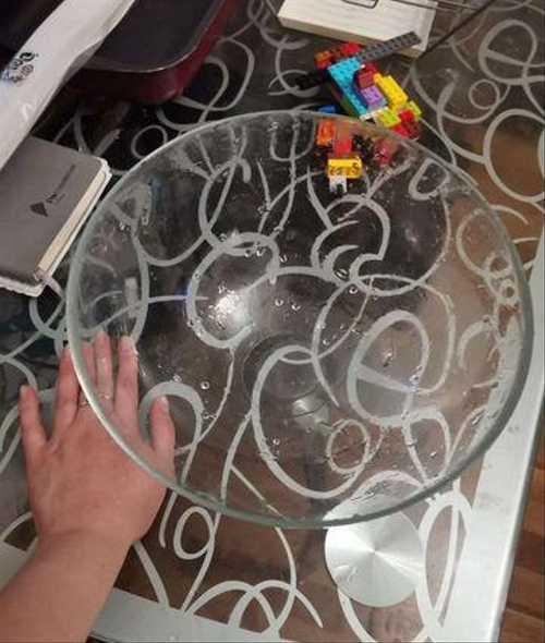 Блюдо стеклянное IKEA икеа