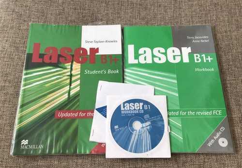Учебник и рабочая тетрадь и диски Laser B1+