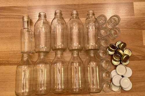 Бесплатно стеклянные бутылки, бутылочки, банки