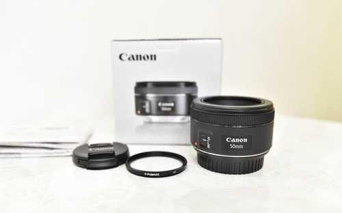 Canon 50mm f/1.8 STM + фильтр