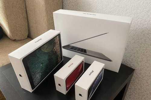 Коробки из под iPhone, iPad, MacBook