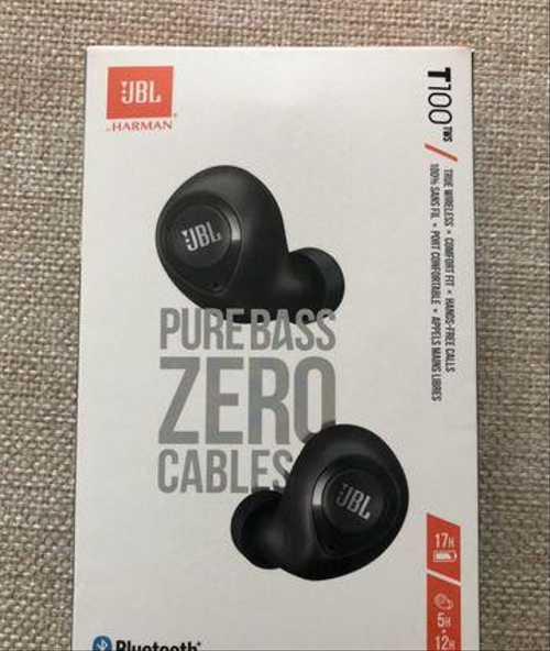 Bluetooth наушники JBL pure bass zero cables
