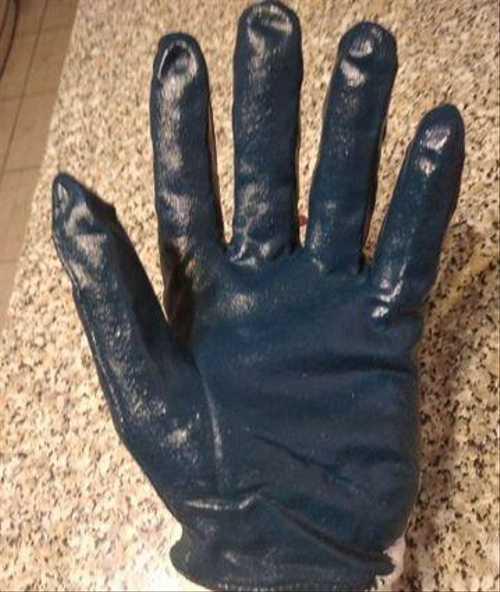 Новые рабочие обливные перчатки