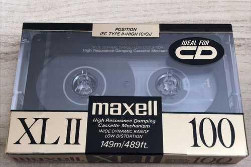 Аудиокассета Maxell xlii 100 (Made in Japan) 1989