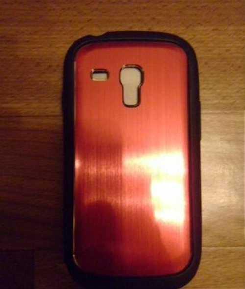 Защитная крышка металл(Красная) на samsung i8190 g