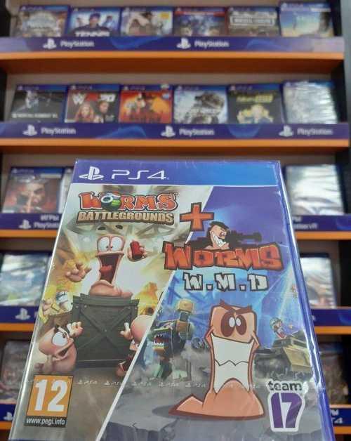 Worms Battlegrounds + Worms W.W.D (New)(PS4, англ