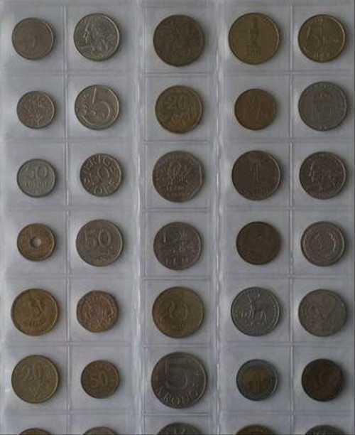 Монеты. Набор монет. 35 монет, 24 страны