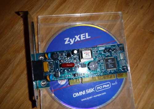 Модем zyxel omni 56K PCI Plus