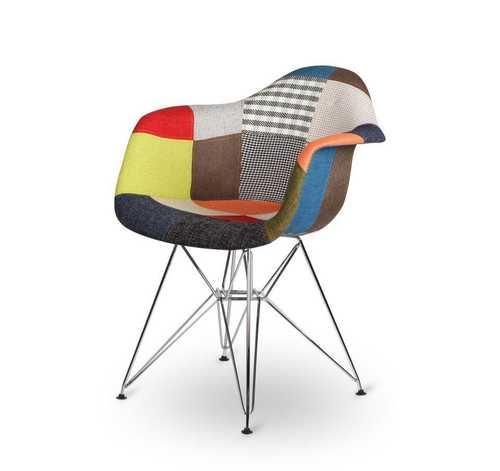 Дизайнерское Кресло Eames Patchwork на хроме