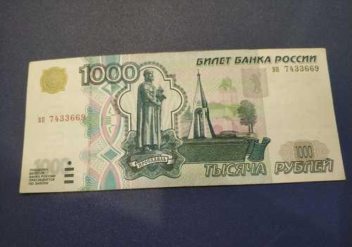 Банкнота 1000 р. 1997 г. без модификации
