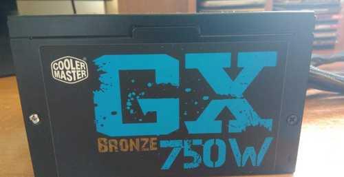 Бп CoolerMaster GX 750W (80+ Bronze)