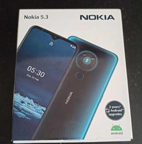 Nokia 5.3, 4/64 гб, 48/8 мп, новый