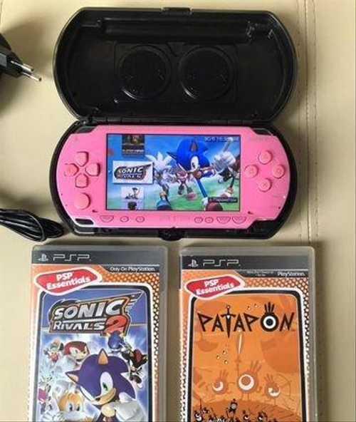 Sony PSP Pink Wi-Fi (10 игр)